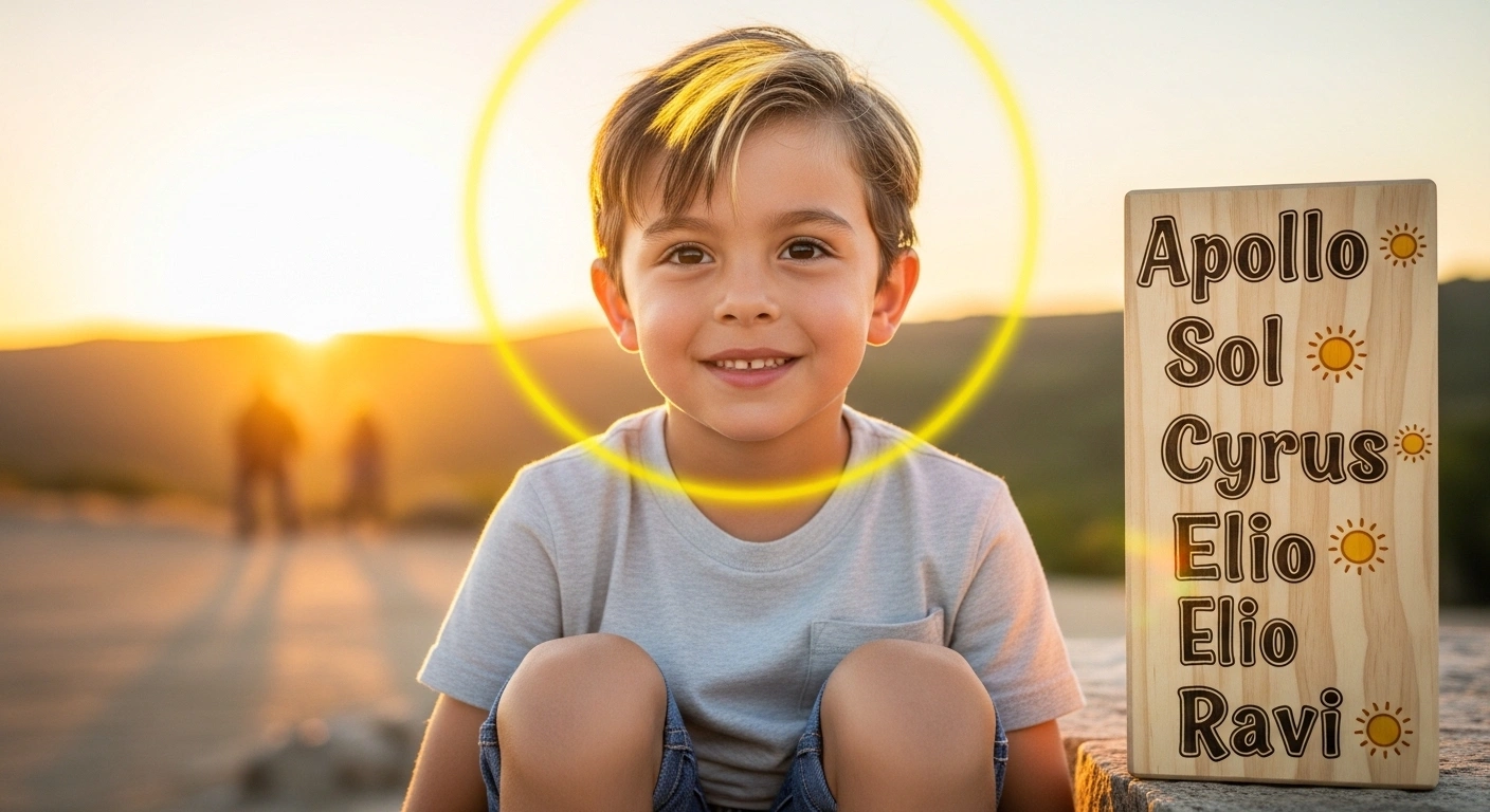 ☀️ 203+ Boy Names That Mean Sun for Bright & Powerful Baby Names 2026