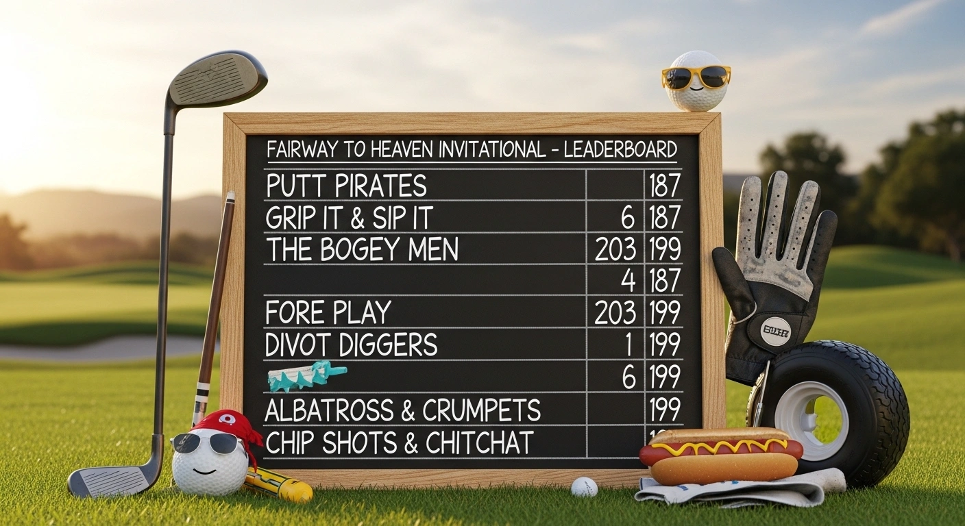 ⛳ 231+ Epic Funny Golf Team Names That’ll Steal the Show on Every ...